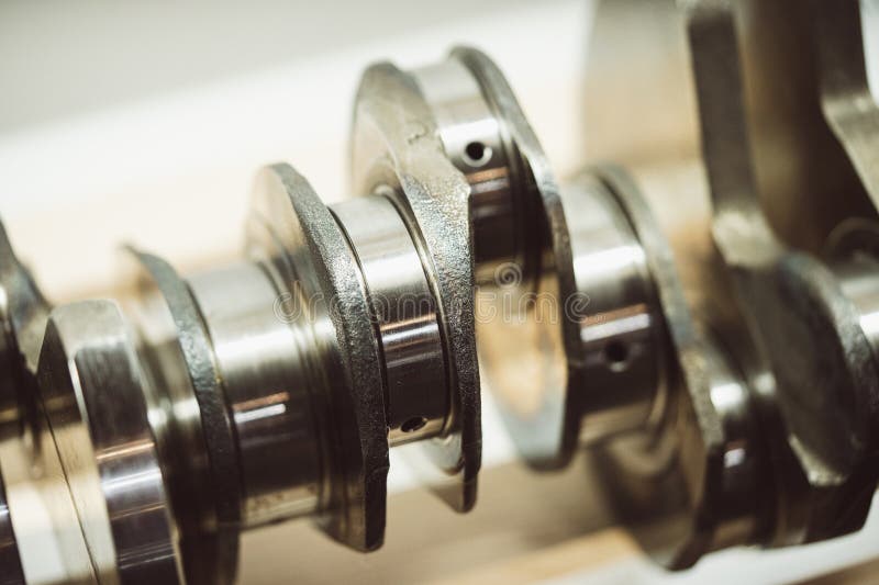 New engine crankshaft stock image. Image of metal, alloy - 346136253