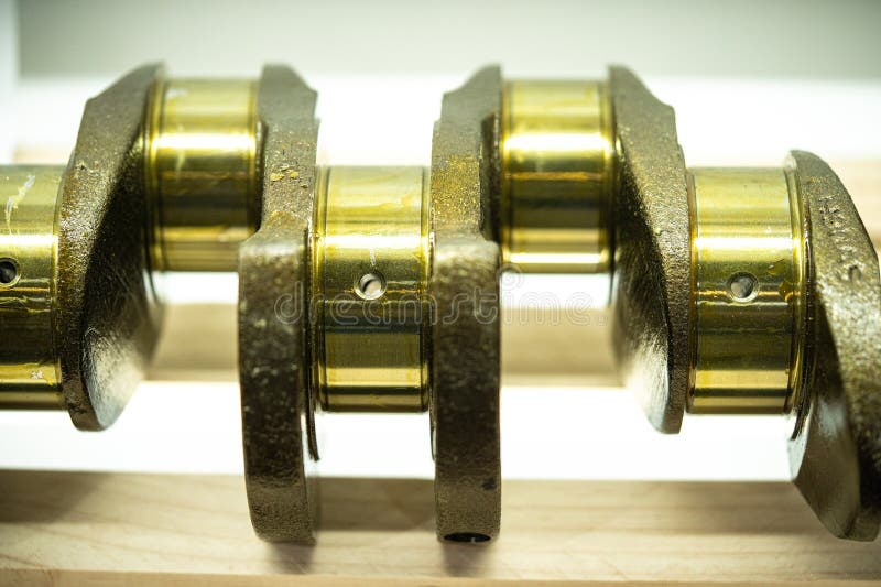 New engine crankshaft stock image. Image of metal, alloy - 346136253