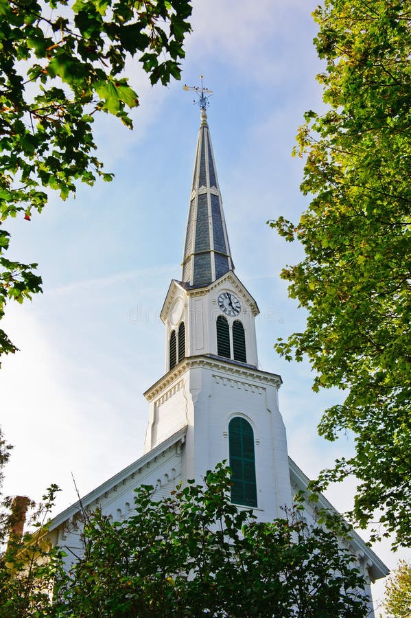 New England Church stock photo. Image of historic, landmark - 1808350