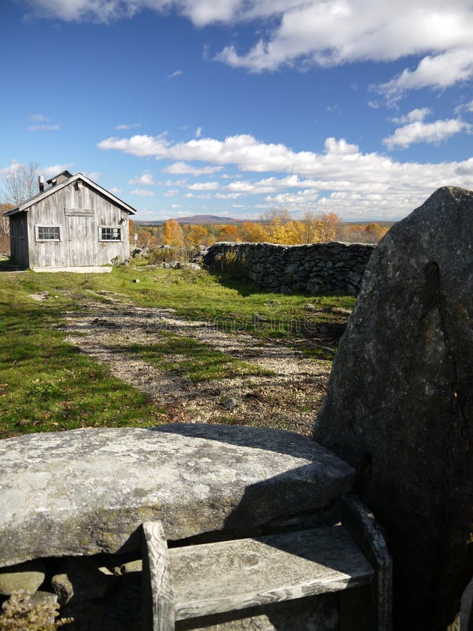New England: Maple Sugar Shack in Autumn Fall Stock Image - Image of ...