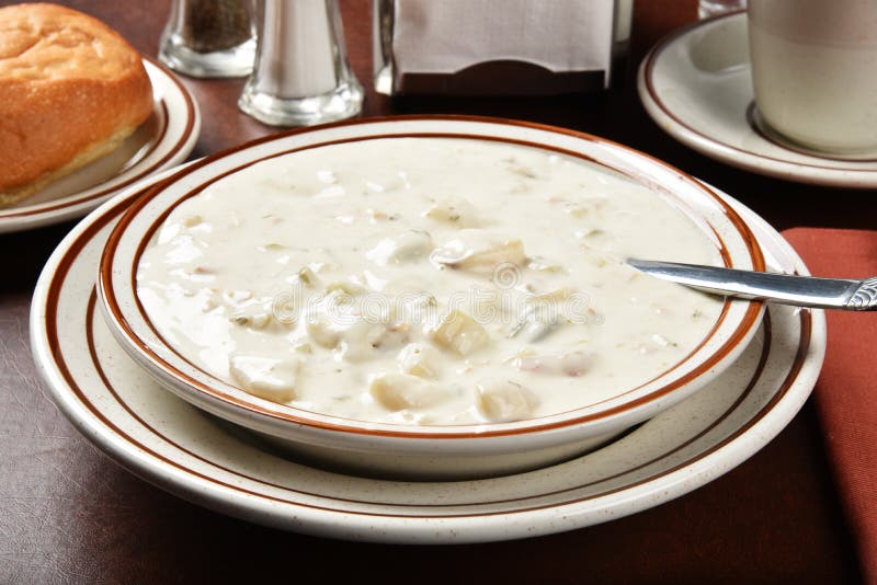 New England Style Chowder stock image. Image of bowl - 90072917