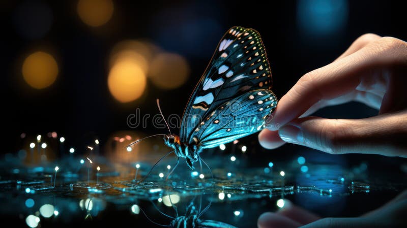 Butterflies Surrealism Computer Graphics Stock Illustrations – 6 ...