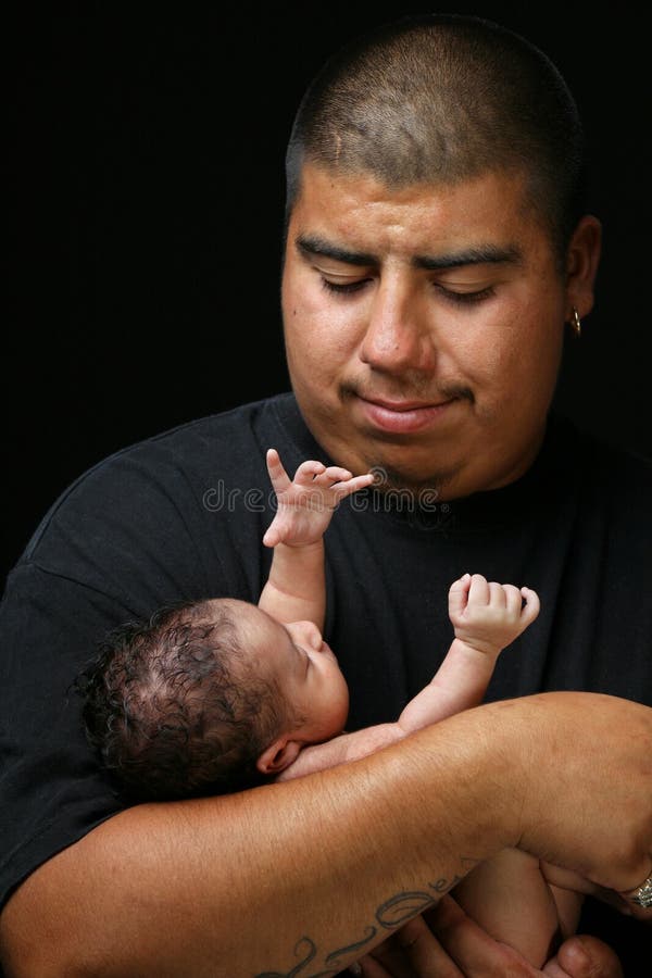 New Father stock photo. Image of newborn, parenthood, dark - 7735522