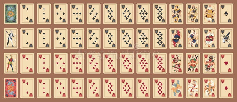 New Figures Charlemagn Playing Cards. Poker Set with Isolated Cards ...