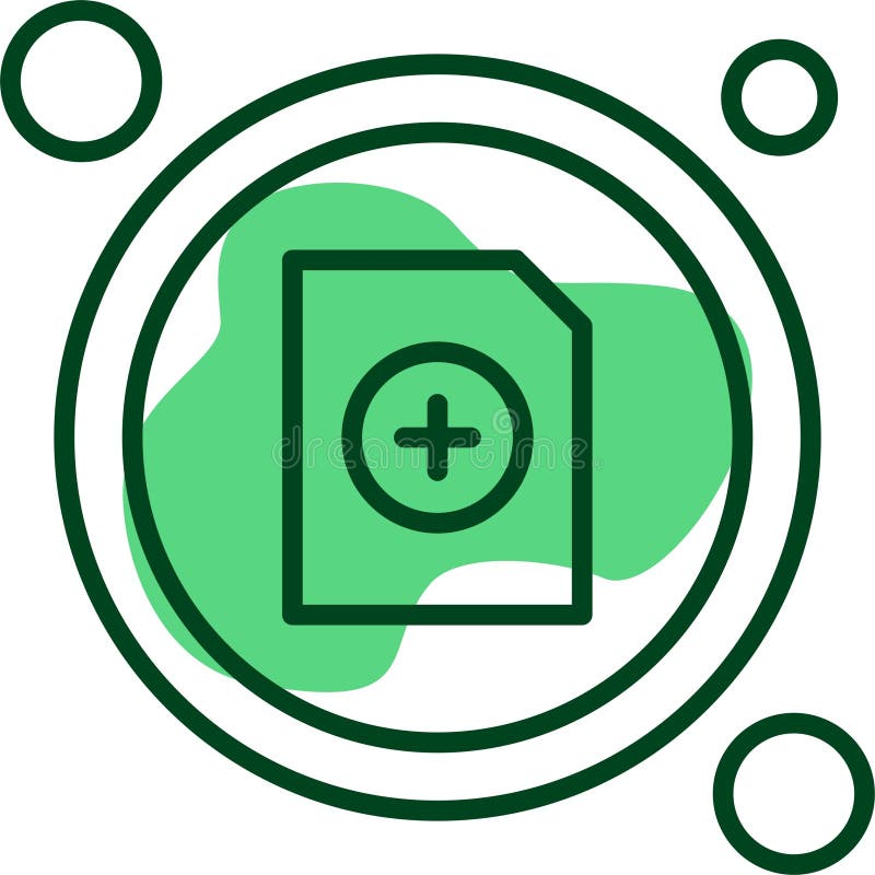 New File Button Outline Vector Icon Stock Vector - Illustration of icon ...