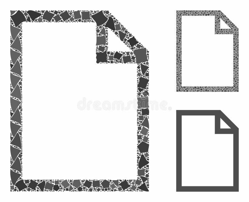 New File Composition Icon of Rough Pieces Stock Vector - Illustration ...