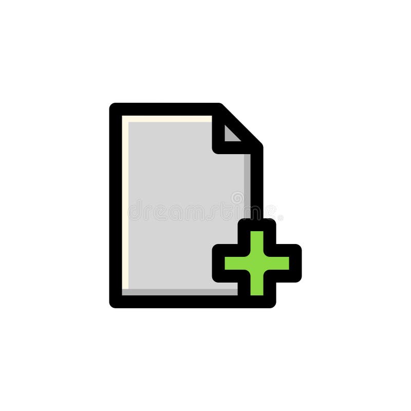 New File Icon stock vector. Illustration of clip, project - 266548695