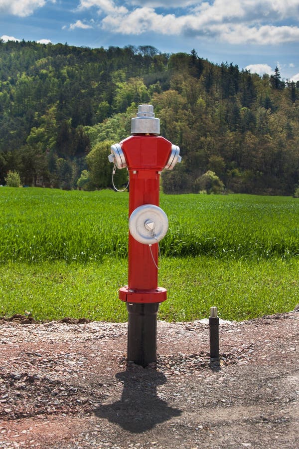 New Fire Hydrant on Building Site. Street Construction. Fire Safety ...