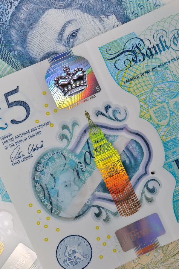 New UK Five Pound Note editorial stock image. Image of england - 100602059