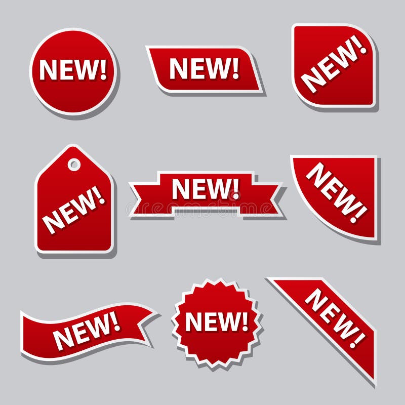 New sign flat icon stock illustration. Illustration of seal - 114363501