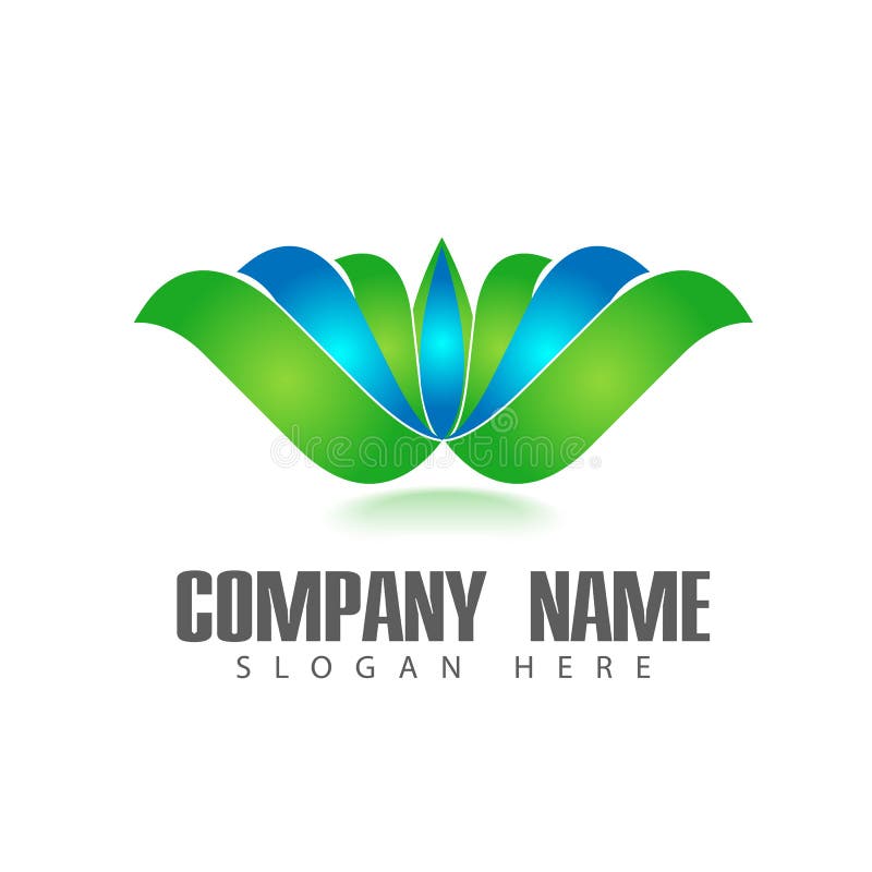 Flower type logos stock photo. Illustration of greetings - 89969300