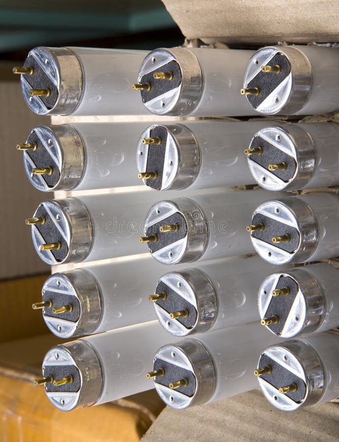 New Fluorescent Light Tubes Stock Image - Image of compact, life: 227823115