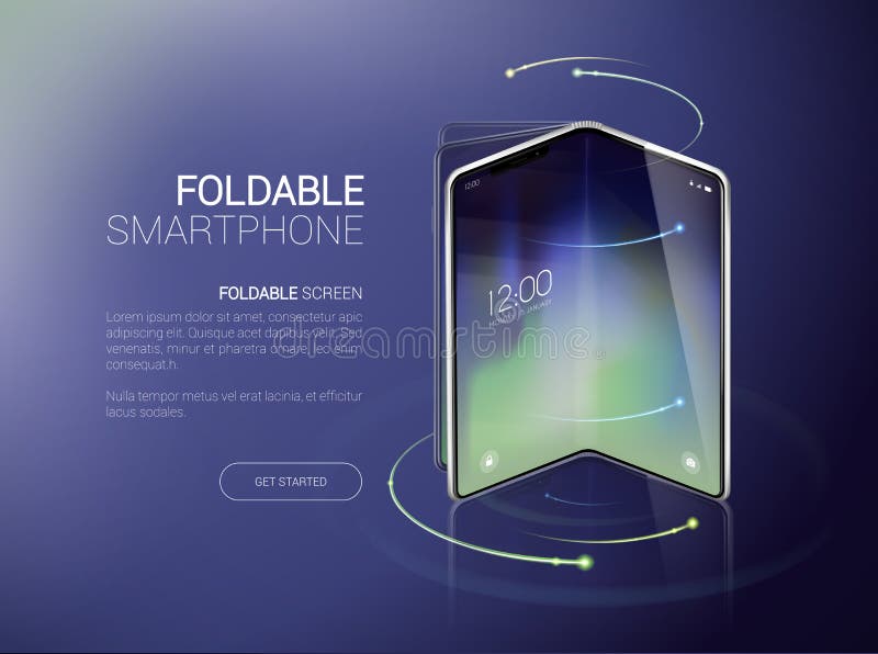 Flex Screen Smartphone Stock Illustrations – 1,301 Flex Screen ...