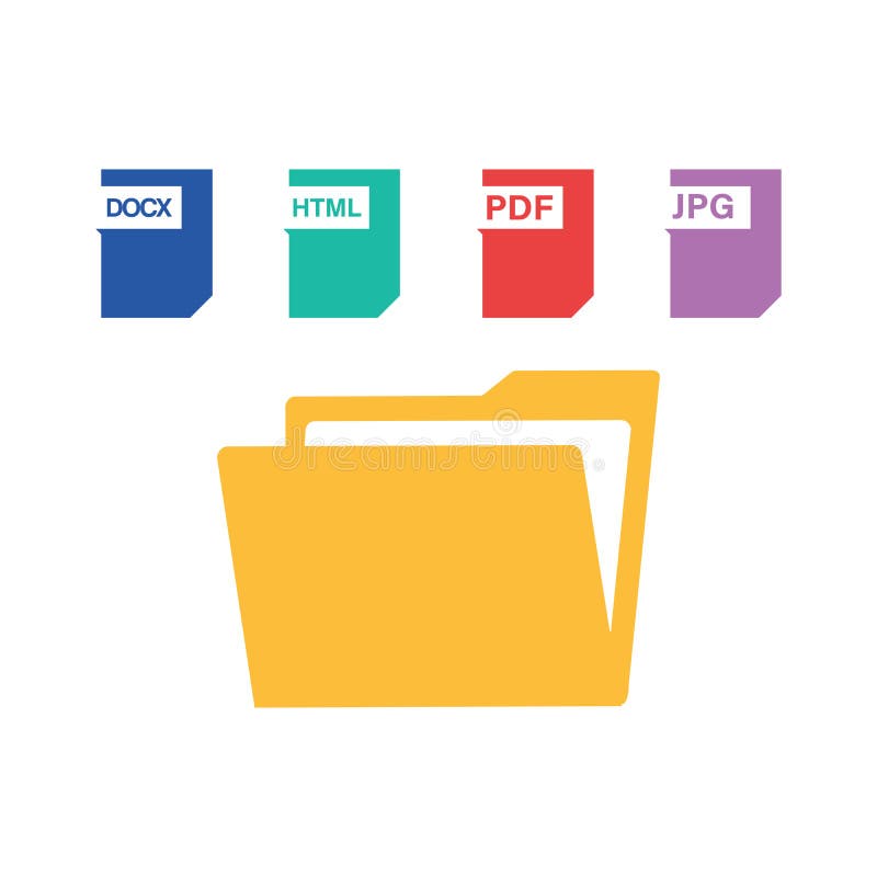 New Folder File. Add Attach Create Folder Make New Icon. Vector Icon ...