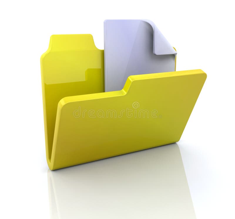 New folder icon stock illustration. Illustration of icon - 7692093