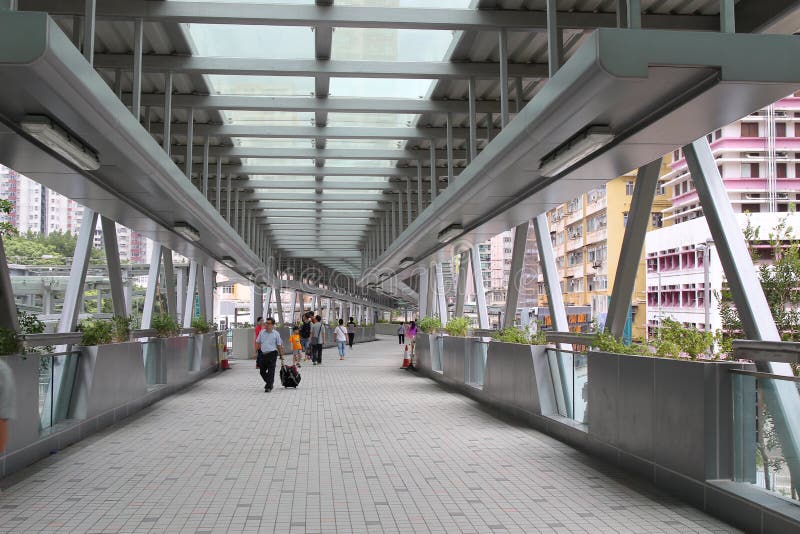New Foot Bridge at Ho Man Tin Editorial Stock Photo - Image of scene ...