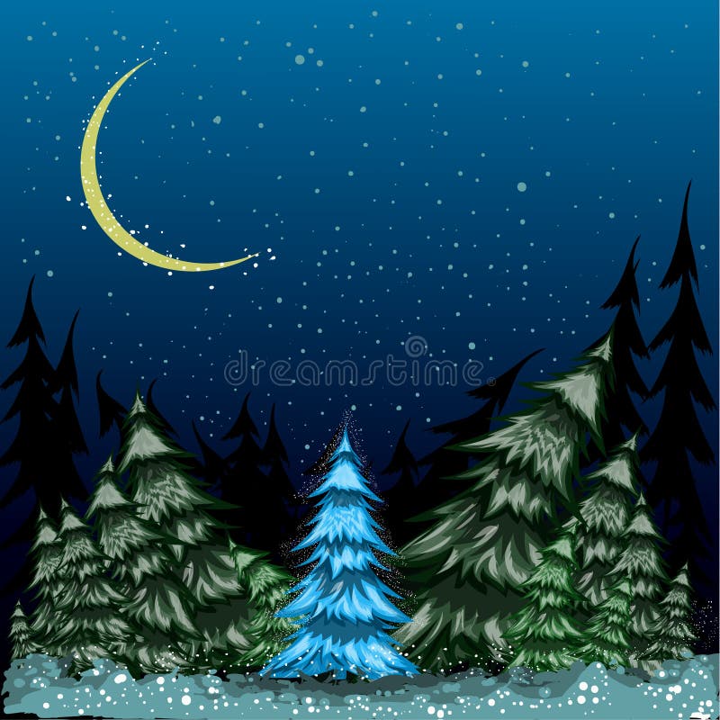 New forest stock illustration. Illustration of december - 63811824