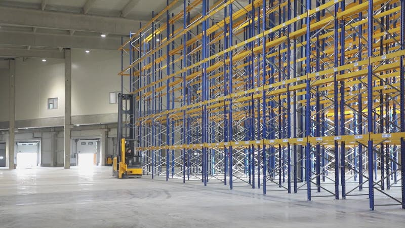 New Forklift Warehouse stock video. Video of industry - 193728367