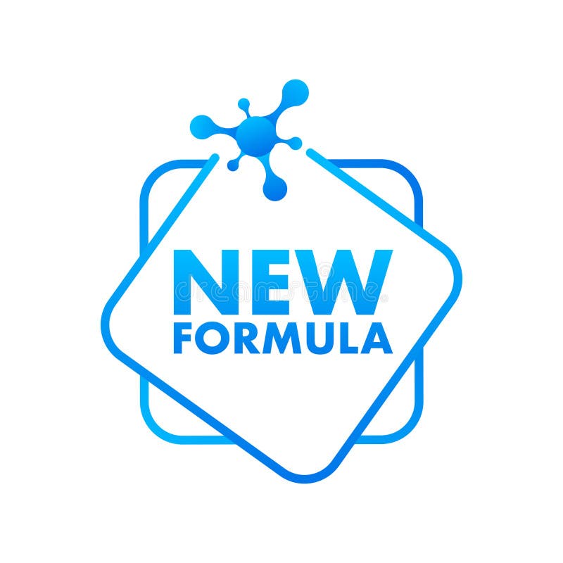 New Formula Blue Label. New Formula Packaging Information. Vector Stock ...