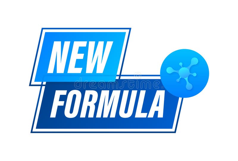 New Formula Blue Label. New Formula Packaging Information. Vector Stock ...
