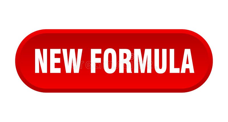 New Formula Button. Sticker. Banner. Rounded Glass Sign Stock Vector ...