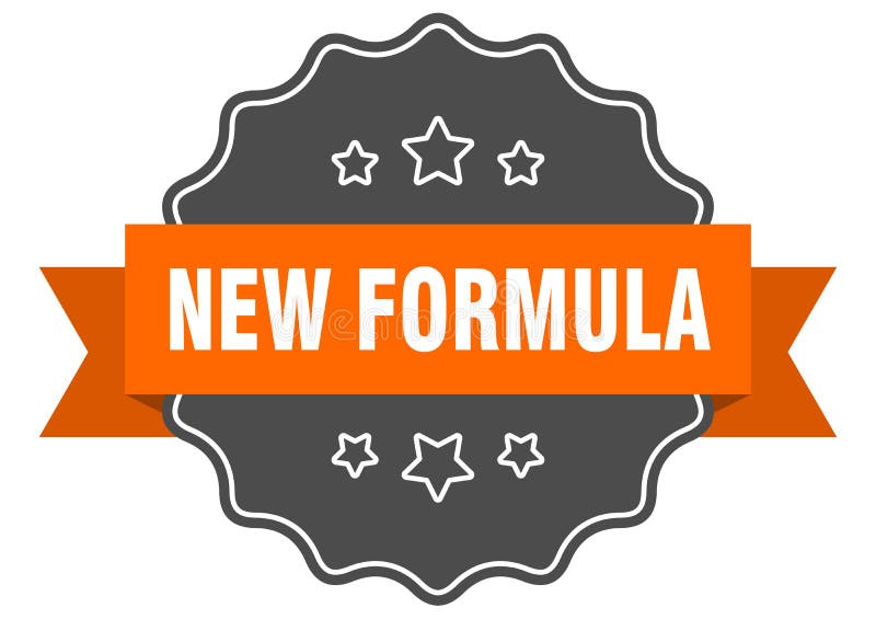 New Formula Label. New Formula Isolated Seal. Sticker. Sign Stock ...