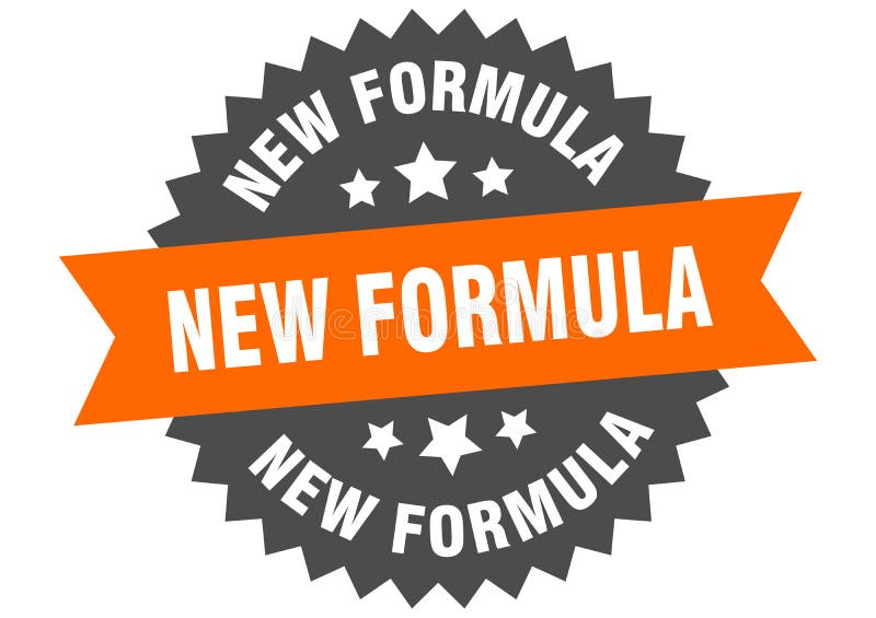 New Formula Round Ribbon Isolated Label. New Formula Sign Stock Vector ...