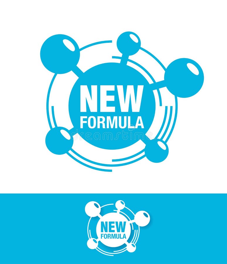 New Formula Stamp with Molecular Cell Inside Stock Illustration ...