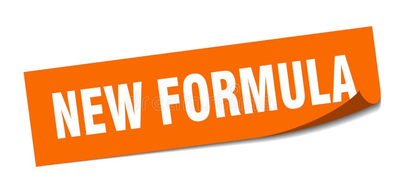 New Formula Label. New Formula Isolated Seal. Sticker. Sign Stock ...