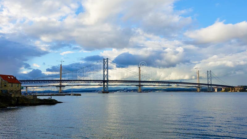 New Forth Road Bridge Under Construction Stock Image - Image of bridge ...
