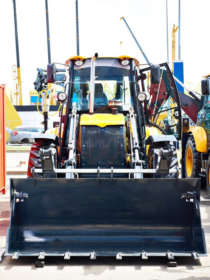 Front loader bucket stock image. Image of transport - 256557249