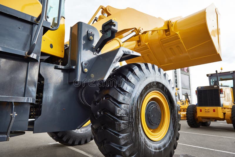 New front loader stock photo. Image of scoop, bulldozer - 121937906