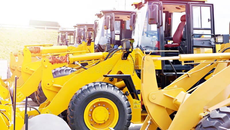 New front loader stock image. Image of works, front - 271590609