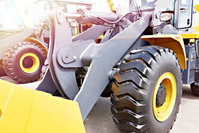 New front loader stock photo. Image of scoop, rubber - 271602720