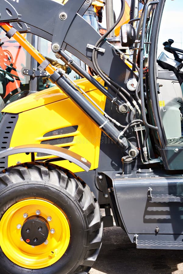 New front loader trucks stock photo. Image of industry - 256667298