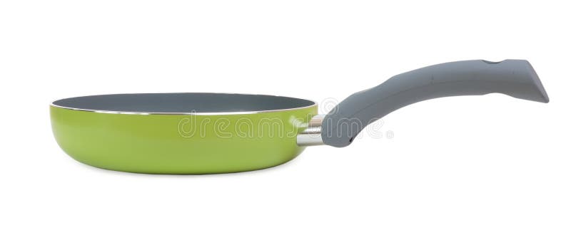 New frying pan. stock image. Image of handle, frying - 19713427