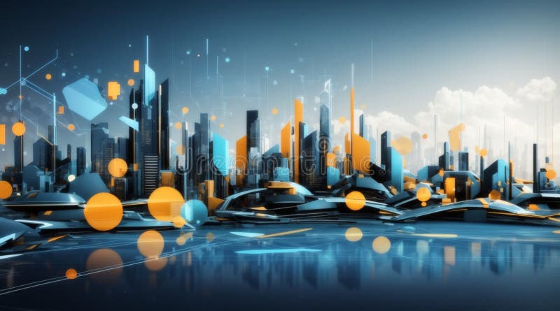 New Future Technology Concept Abstract Background for Business Solution ...