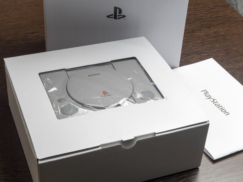 New Game Console Sony PlayStation in the Box 04 07 2019 Editorial Photo ...