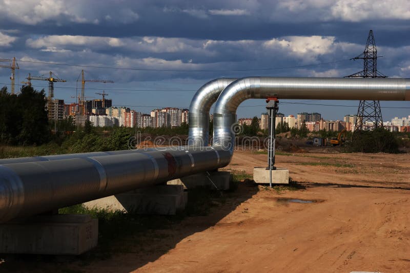 Gas pipeline stock photo. Image of cylinder, land, pollution - 5606236