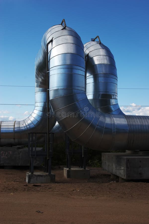 Gas pipeline stock photo. Image of cylinder, land, pollution - 5606236