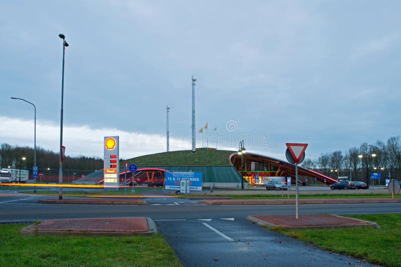 New gas station in Pesse editorial photography. Image of station - 47954157