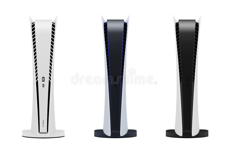 A New Generation Game Console in Vector on a White Background. Stock ...