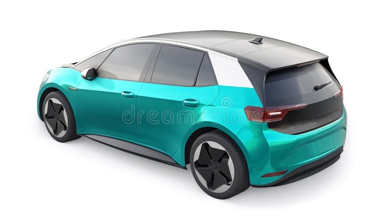 New Generation Green Electric City Hatchback Car with Extended Range ...