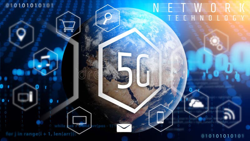 The Concept of 5G Network, High-speed Mobile Internet, New Generation ...