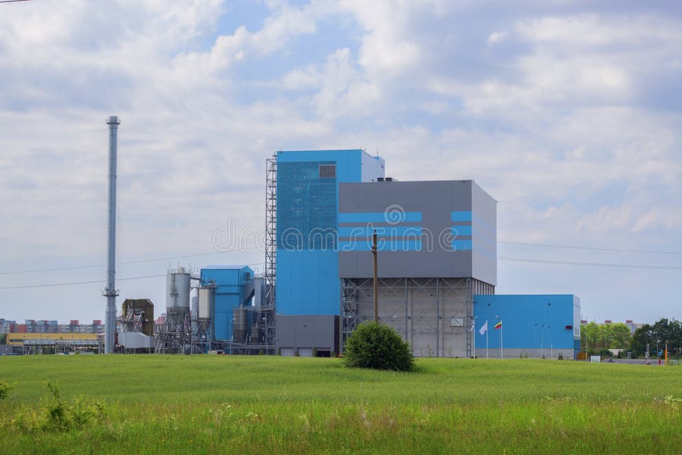 New Generation Power Station Stock Photo - Image of industrial, blue ...