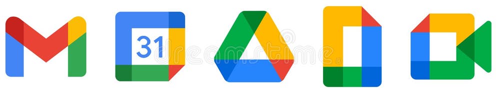 New 2020 Google Icons, Vector Illustration Editorial Image ...