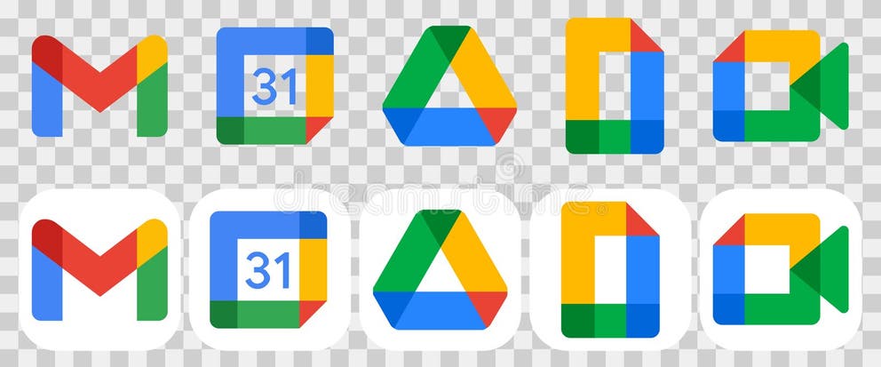 New 2020 Google Icons, Vector Illustration Editorial Stock Image ...