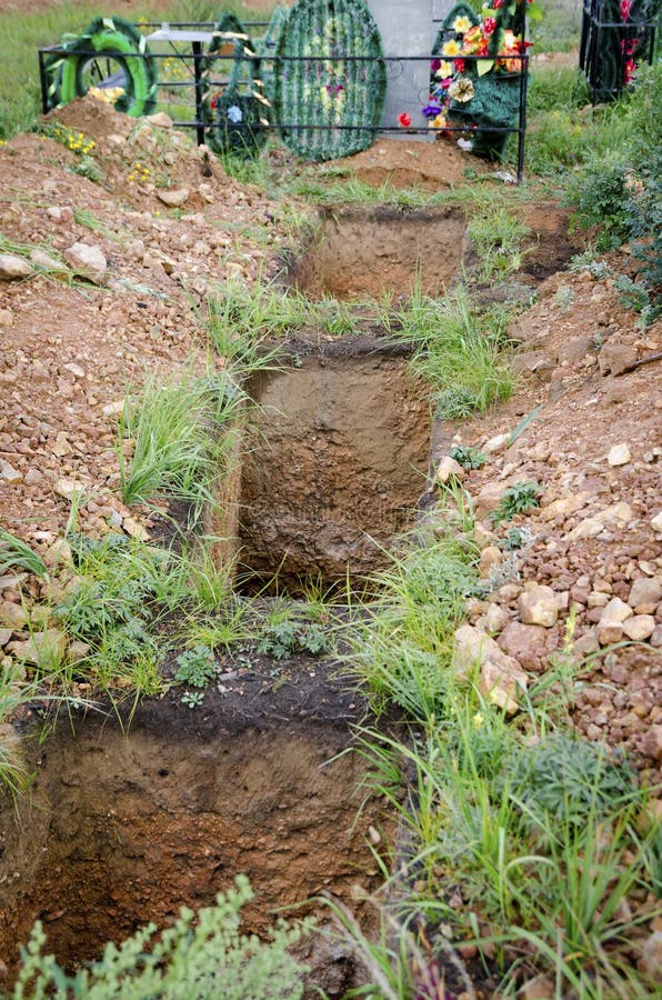 New graves at cemetery stock photo. Image of fresh, graveyard - 40510620