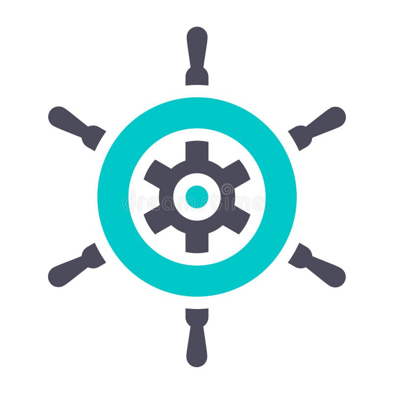 New Gray Turquoise Icon on a White Background Stock Vector ...