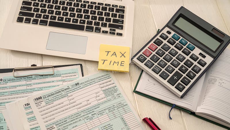 New Great Notebook with Calculator Notebook and Tax Forms Usa 1040 Pen ...